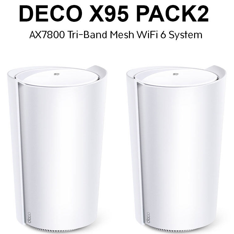 TP-LINK DECO XE95 AX7800 Whole Home Mesh WiFi 6 System (Up to 2.5 Gbps ...