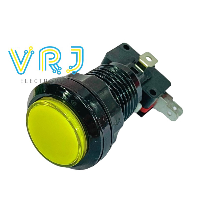Switch สวิตช์กดติด ปล่อยดับขนาด 32mm Switch สวิตช์ตู้เกมส์ ไฟLED 12 VDC ...