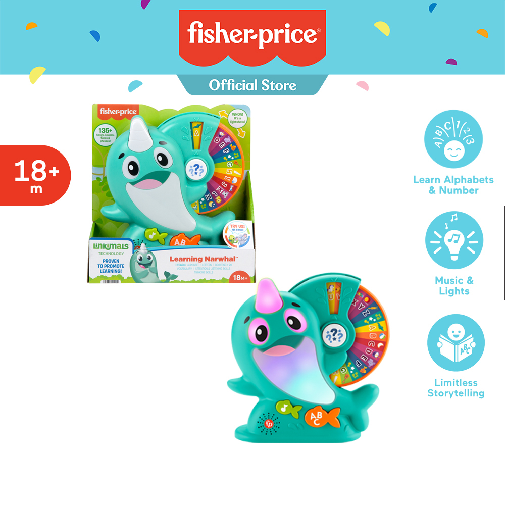 Fisher-Price Linkimals Learning Narwhal ฟิชเชอร์ไพรซ์ ลิงคิมอล นาร์วาฬ ...
