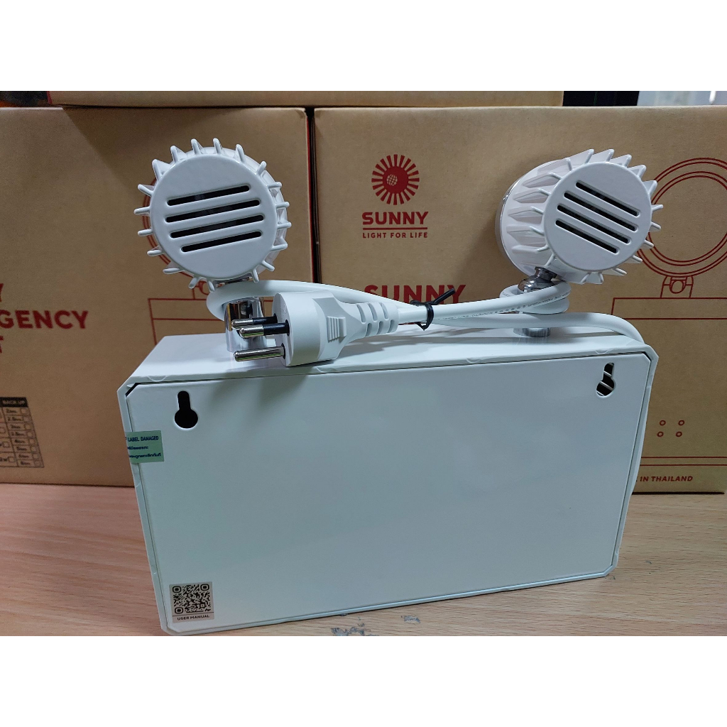 SUNNY EMERGENCY LIGHT PART NUMBER : MCU203NC8 B. 12V up 8Hrs.BRAND ...
