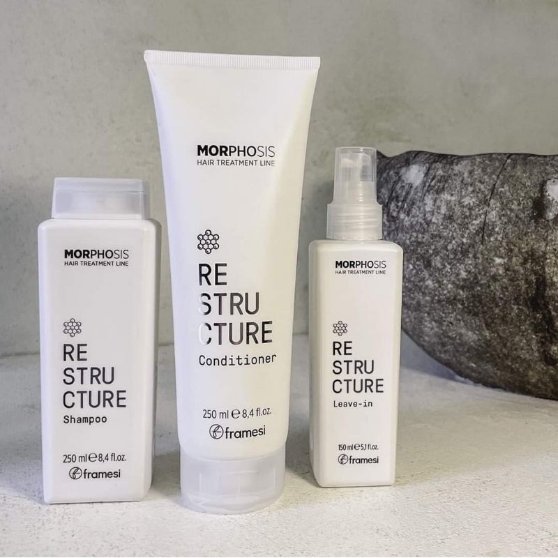 Framesi Morphosis Restructure Shampoo/Conditioner/Leave-In 250/250/150 ml แชมพู ครีมนวดผม และ ...