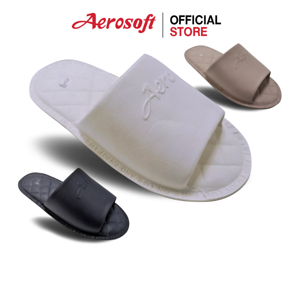 Aerosoft (แอโร่ซอฟ) รองเท้าแตะสวมหญิง รุ่น U6552 | Shopee Thailand