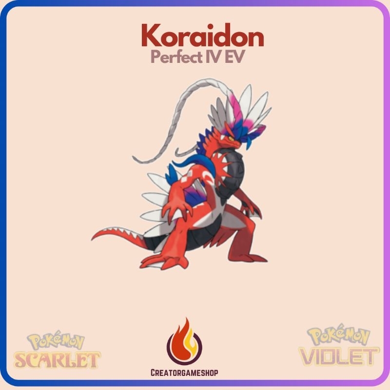 Koraidon // Miraidon Legendary Pokemon Scarlet and Violet | Shopee Thailand