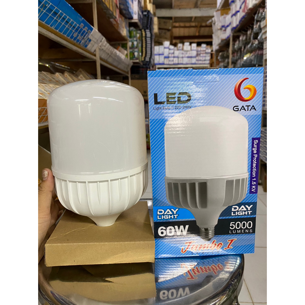 หลอดไฟ LED ( GATA ) สว่างนวลตา หลอดไฟประหยัดพลังงาน220V ขั้ว E27 30W 40W 50W 60W | Shopee Thailand