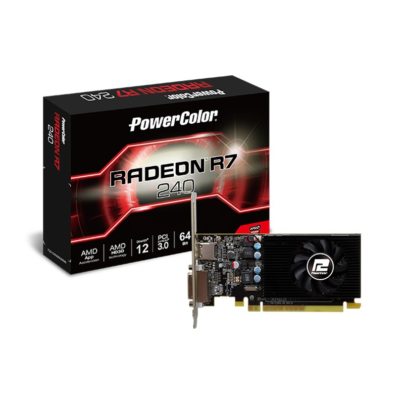 POWER COLOR VGA RADEON R7 240 - 2GB DDR5 [AXR7-240-2GBD5-HLEV2 ...
