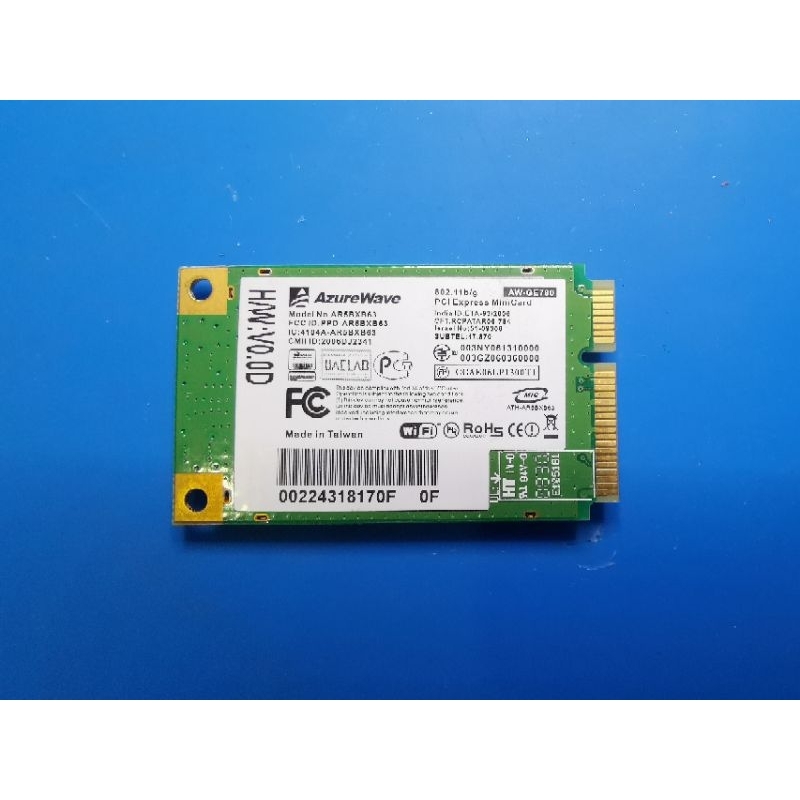 การ์ด Wireless Lan PCI Express Mini WiFi Module AzureWave AW-GE780 ...