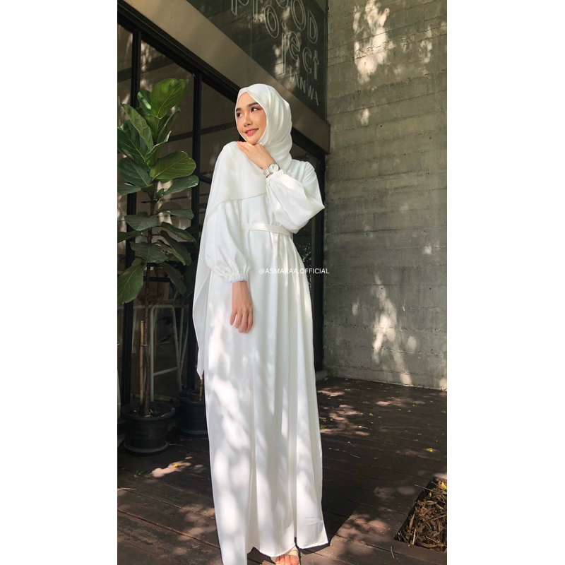 Abaya basic อบาย่า เดรสยาว ชุดมุสลิม แฟชั่นชุดมุสลิม ชุดยาว | Shopee Thailand