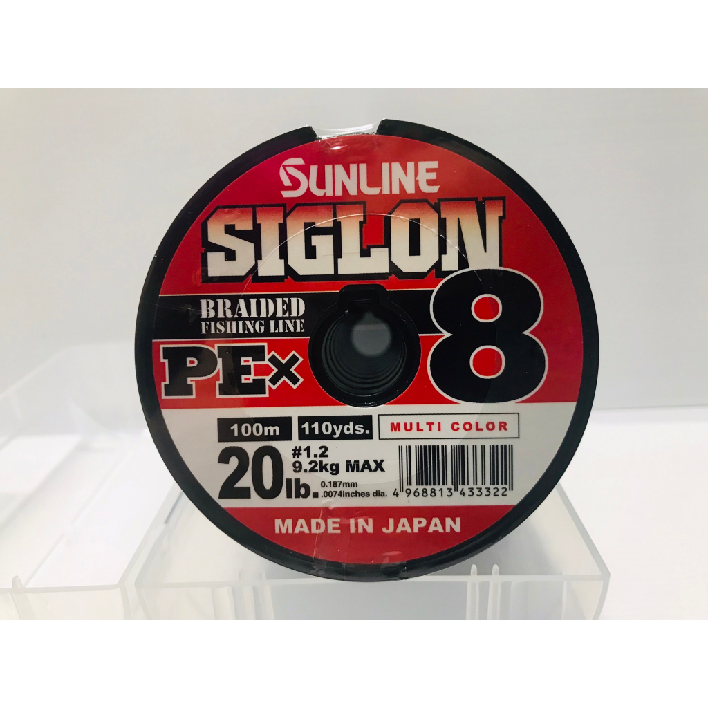 สาย Sunline Siglon Braided Fishing Line PEx8 / สาย PE Sunline Siglon ถัก 8 ม้วนละ 100 เมตร ...