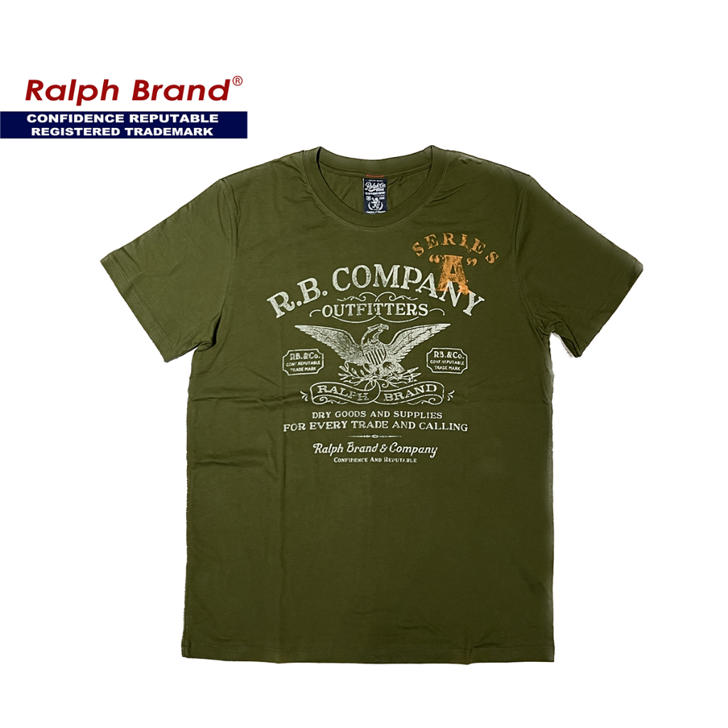 (พร้อมส่ง) Ralph Brand Heritage009 เสื้อยืดผู้ชาย ผ้าฟอก นุ่ม สบาย ...