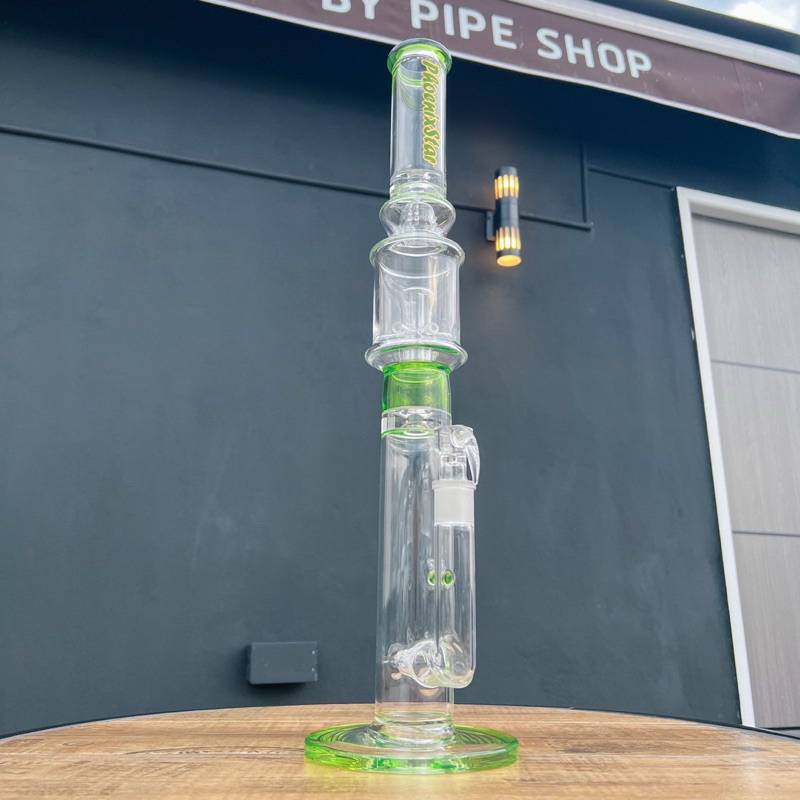 Phoenix Star Straight Glass Bong with Inline Diffuser Perc l 52 cm ...