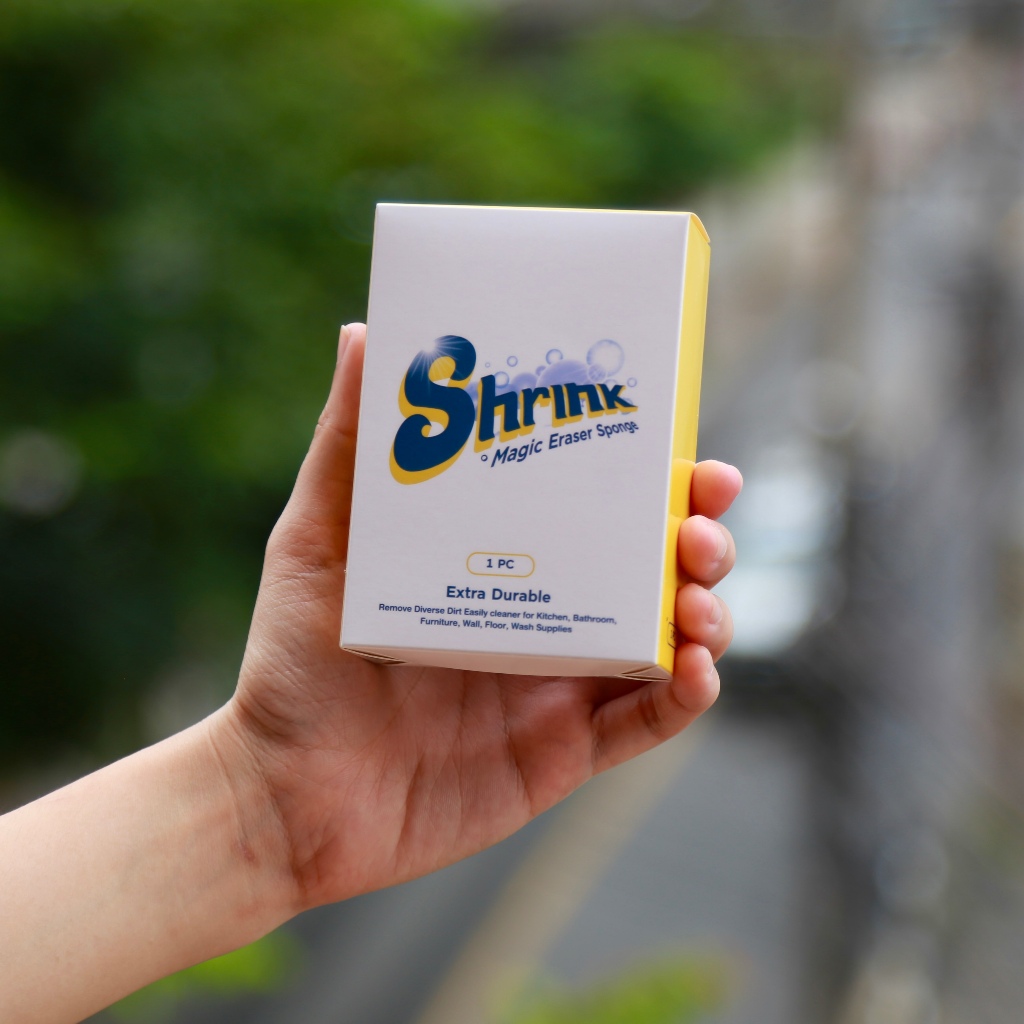 Shrink Magic Sponge (ฟองน้ำนาโนขจัดคราบสกปรกฝังแน่น) | Shopee Thailand