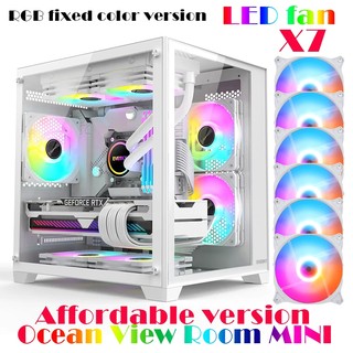 Mingsu sea view room mini case computer case M-ATX black support water ...