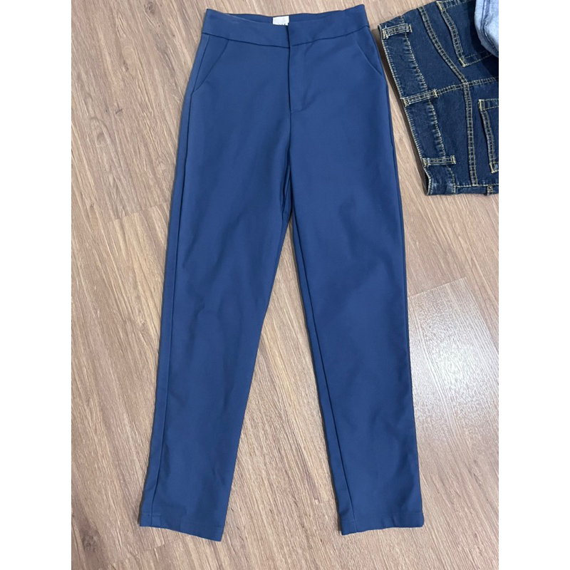 Jess Basic Pants /S กางเกงเอวสูงขาเดฟ 9 ส่วน (แบรนด์ Jess) | Shopee ...