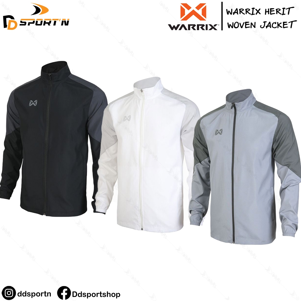 WARRIX เสื้อแจ็คเก็ตกันลม Herit Woven Jacket รหัสสินค้า WA-223JKACL36 | Shopee Thailand