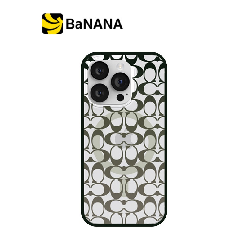 Coach เคส iPhone 15 Pro Max Protective MagSafe Signature C Ombre Deep forest/Multi by Banana IT ...