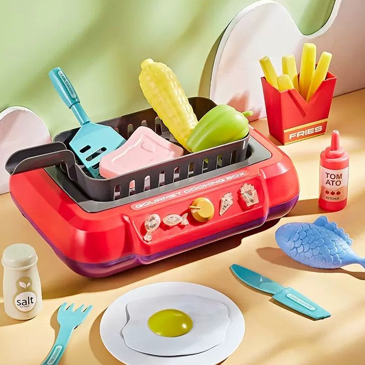 VanYeh Gourmet Cooking Box ชุดทำอาหาร ชุดครัว หม้อทอด | ของเล่นเสริม ...