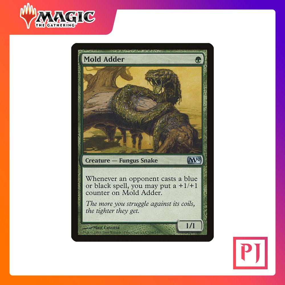 [MTG] Mold Adder [M10] [GREEN] [UNCOM] [FOIL] [ENG] (การ์ดเมจิค / Magic ...