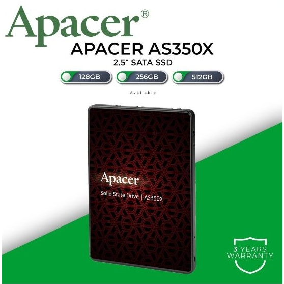 (120 GB) SSD SATA APACER AS340 (AP120GAS340G-1) ประกัน 3ปี | Shopee ...