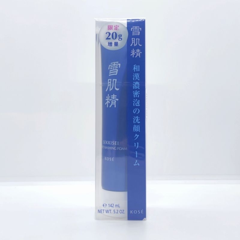 โฟมล้างหน้าเนื้อโฟมฟูนุ่ม KOSÉ SEKKISEI WHITE WASHING FOAM 124 ml. (130 ...