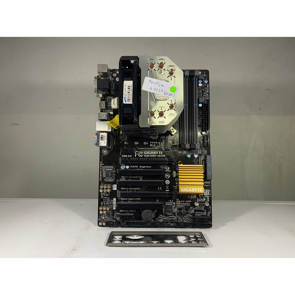 ชุดเซ็ตซีพียู+บอร์ด CPU INTEL G3220 + GIGABYTE GA-H97 D3H SOCKET1150 สินค้ามีเพทหลัง สินค้ามือ ...