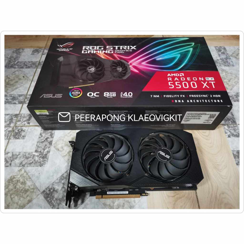 การ์ดจอ ASUS RX5500XT 8GB | Shopee Thailand
