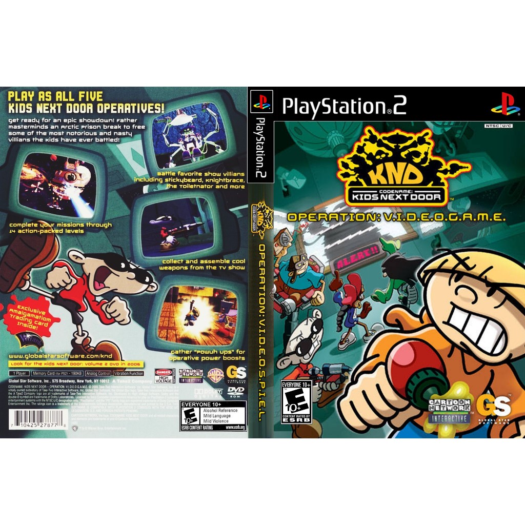 แผ่นเกมส์ PS2 Codename - Kids Next Door - Operation - V.I.D.E.O.G.A.M.E สกรีนแผ่น คุณภาพ ส่งไว ...