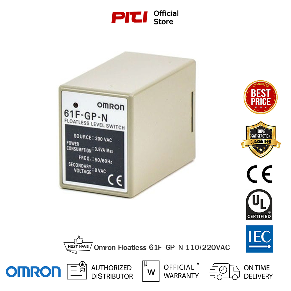 Omron Controller 61F--GP-N PL11 ขนาดของแหล่งจ่ายไฟ 110/220VAC ตัวควบคุมแบบใข้ซ็อกเก็ต อุปกรณ์ ...