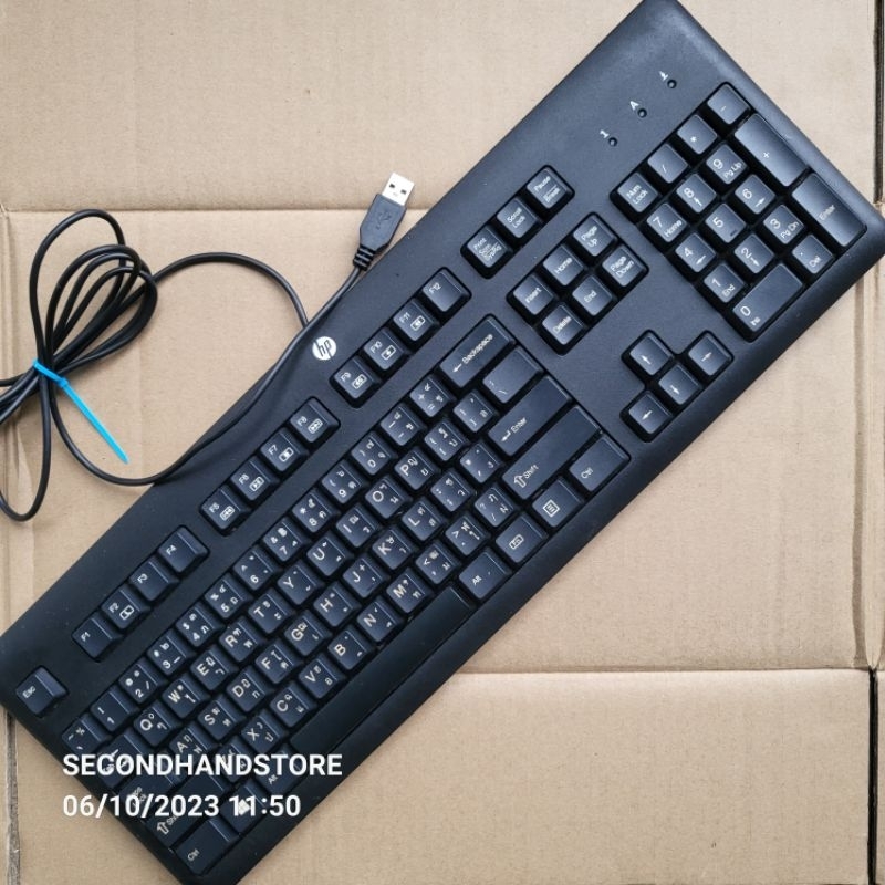 คีย์บอร์ด PC USB HP KU-1156 KEYBOARD มาตรฐาน ใช้ได้ปรกติ | Shopee Thailand