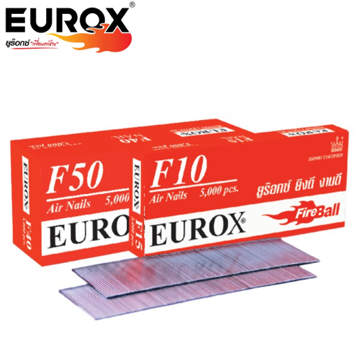 EUROX ตะปูลม ขาเดี่ยว F Series (กล่องละ 5000 นัด) รุ่น ขนาด F10, F15, F20, F25, F30, F35, F40 ...