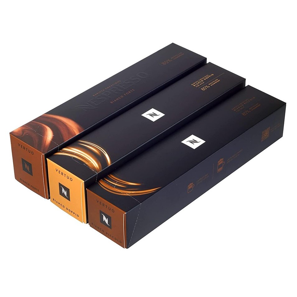 NESPRESSO Vertuo BIANCO (PICCOLO/DOPPIO/FORTE) Coffee 30 Capsule เนส ...