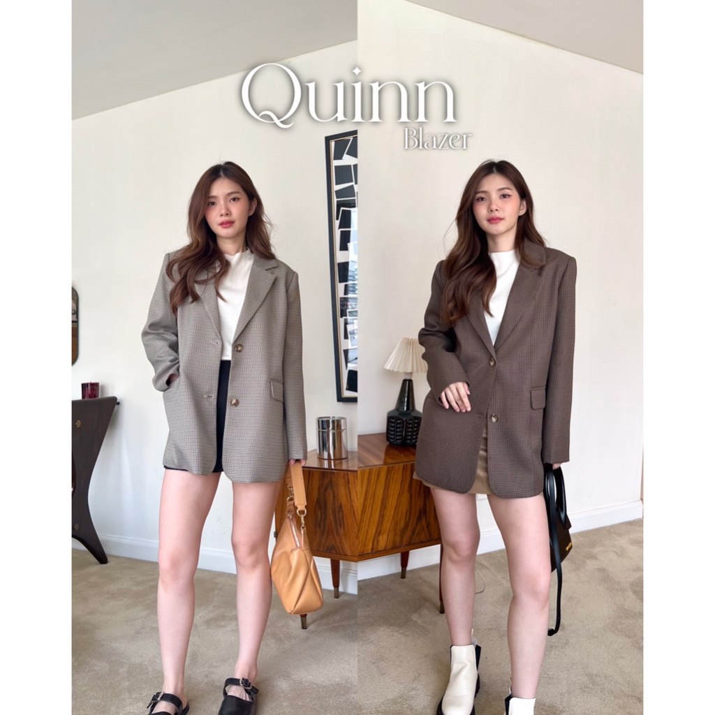 Thesummernade : Quinn Blazer เบลเซอร์สูท | Shopee Thailand