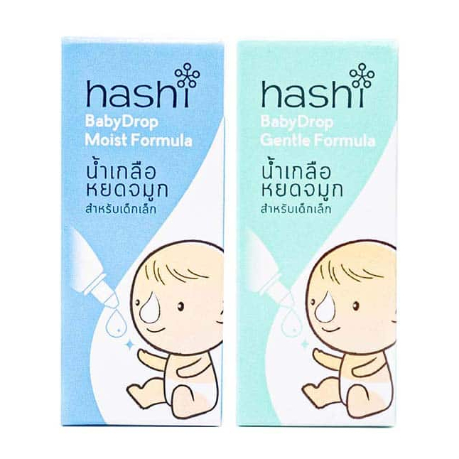 Hashi Baby Drop Moist Formula สูตรชุ่มชื้น/ Gentle Formula สูตรอ่อนโยน ...