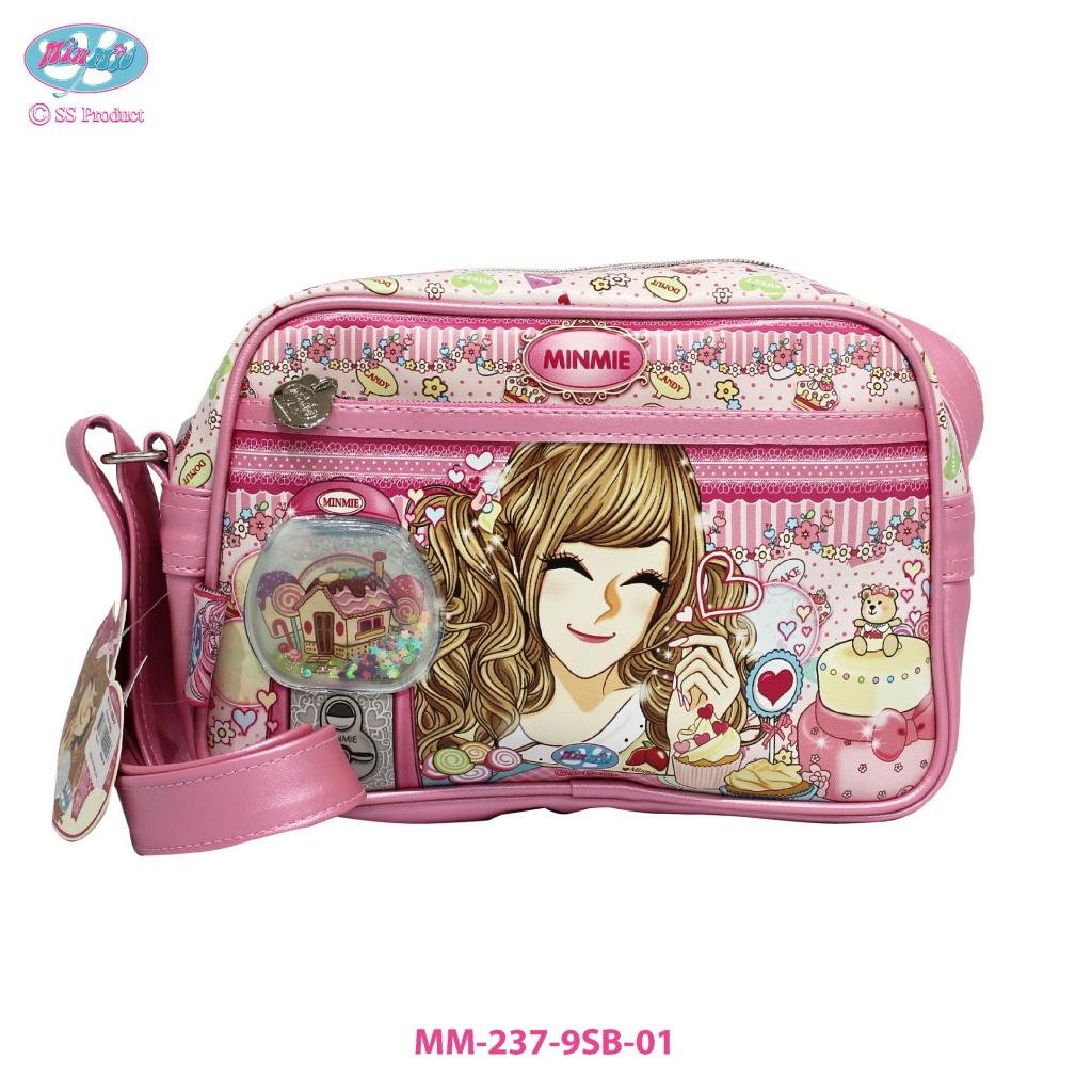 Minmie กระเป๋าสะพายข้างปรับสาย shopping ผู้หญิง shoulder bag ลายเจ้า ...