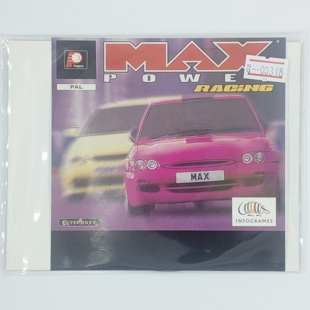[00318] MAX POWER RACING (EU) แผ่นเกมก็อปปี้ PS1 แผ่นเกมปั๊มโรงงาน มือ ...