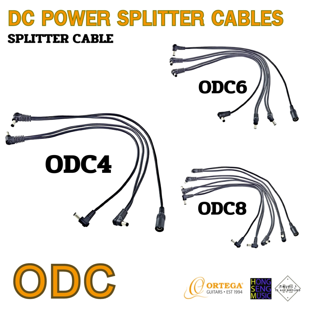 DC Power splitter Cables Ortega สายพ่วงจ่ายไฟเอฟเฟค รุ่น ODC | Shopee ...