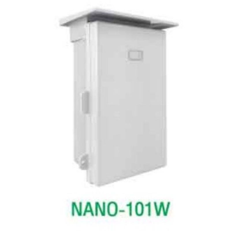 NANO ตู้กันน้ำ พลาสติก เบอร์1 ฝาทึบ มีหลังคา กันน้ำ รุ่น NANO-101W สี ...