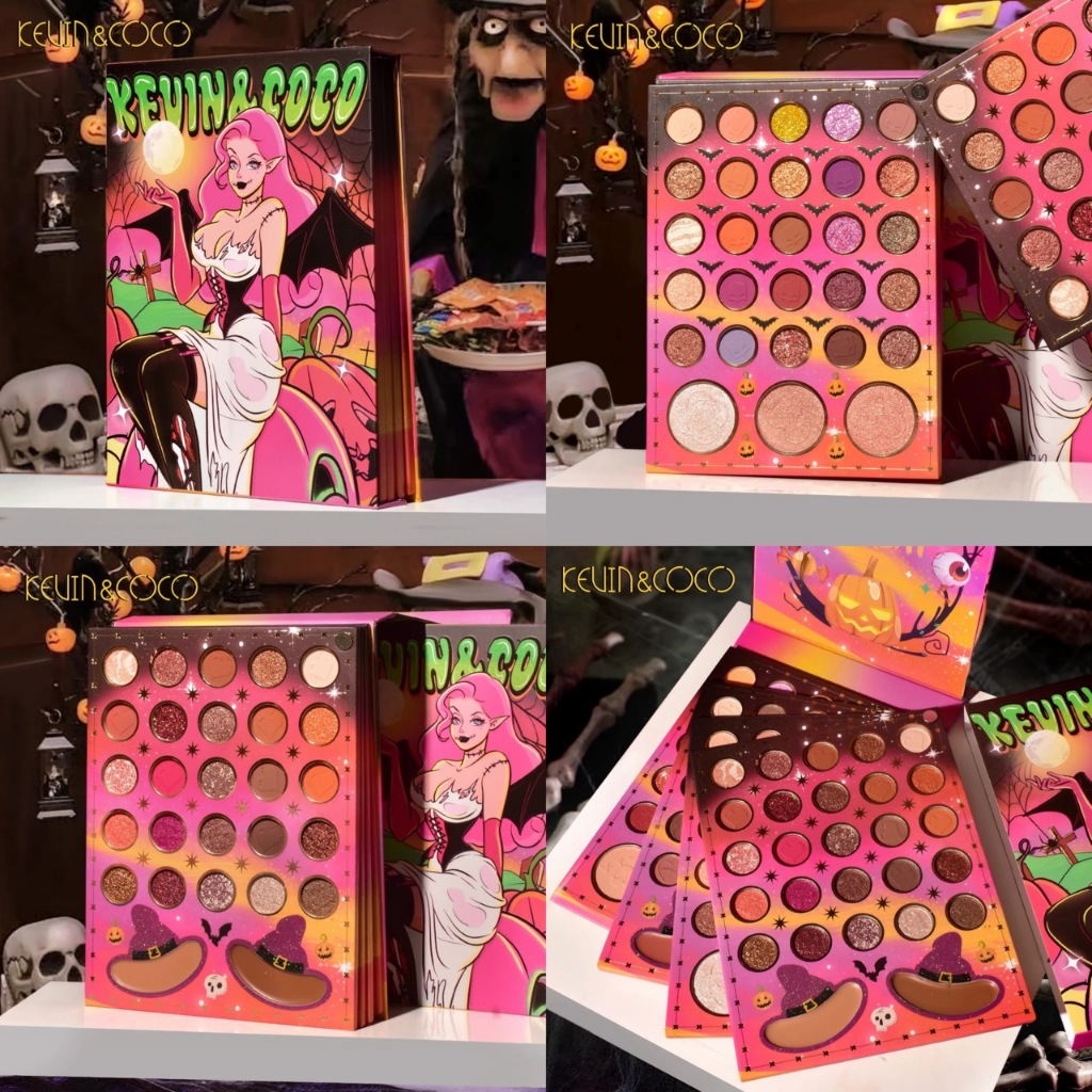 🌈(ของแท้💯- พร้อมส่ง)🌷Kevin&Coco Palette 110 color พาเลท สมุดใหญ่ อายแช ...