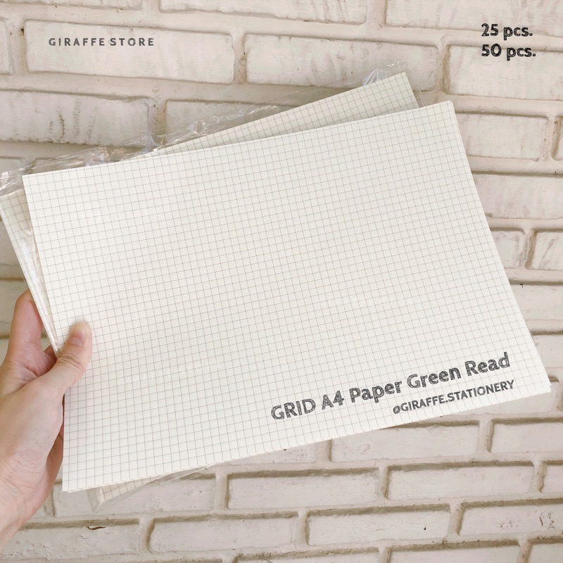Grid A4 Green Read Paper กระดาษเส้นกริด | Shopee Thailand