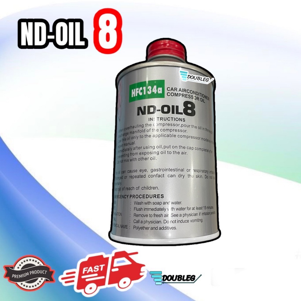 น้ำมันคอมเพลสเซอร์ แอร์รถยนต์ ND-OIL8 และ ND-OIL9 สำหรับน้ำยา HFC-134A COMPRESSOR OIL ND-OIL8/ND ...