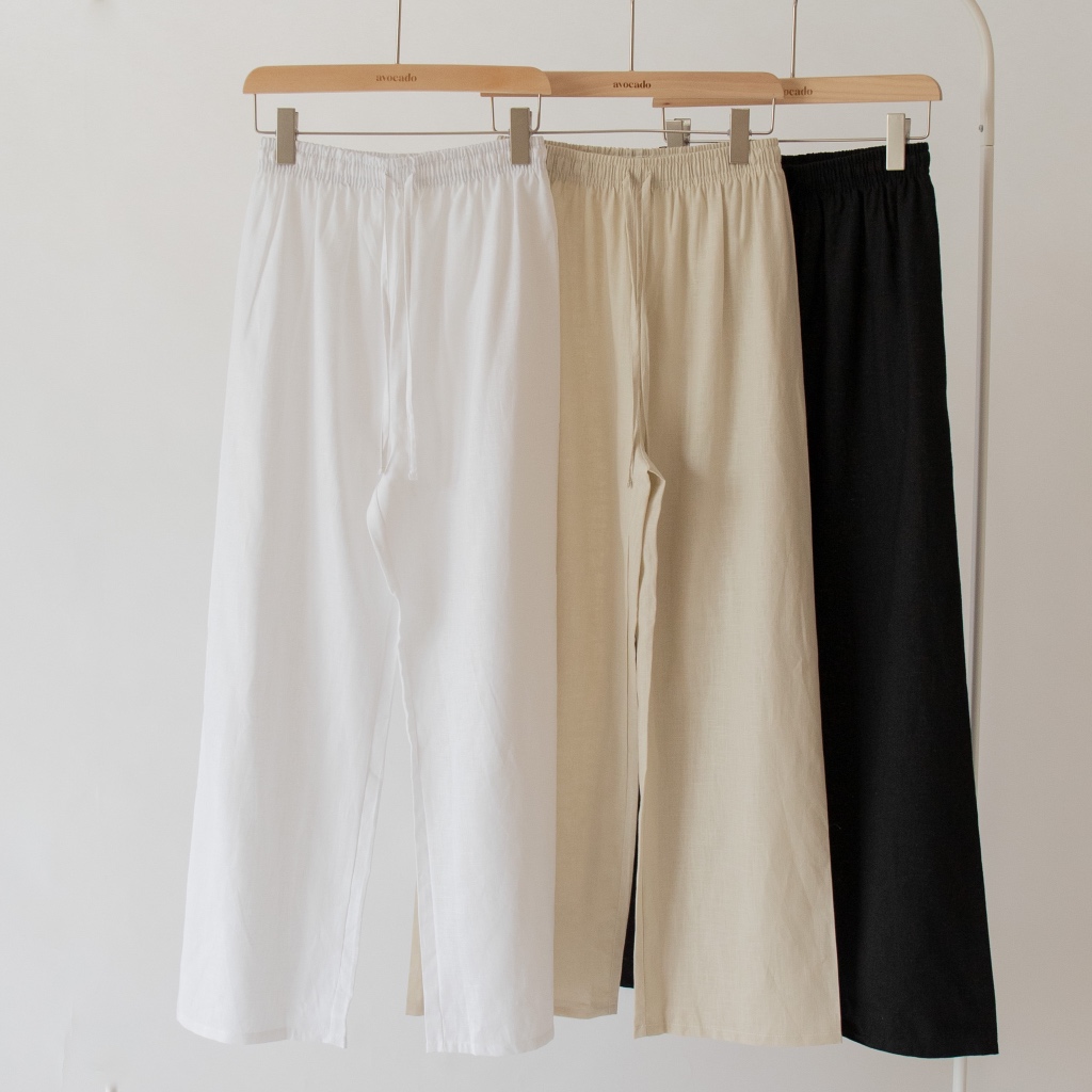 avo linen cheese pie pants กางเกงผ้าลินิน | Shopee Thailand