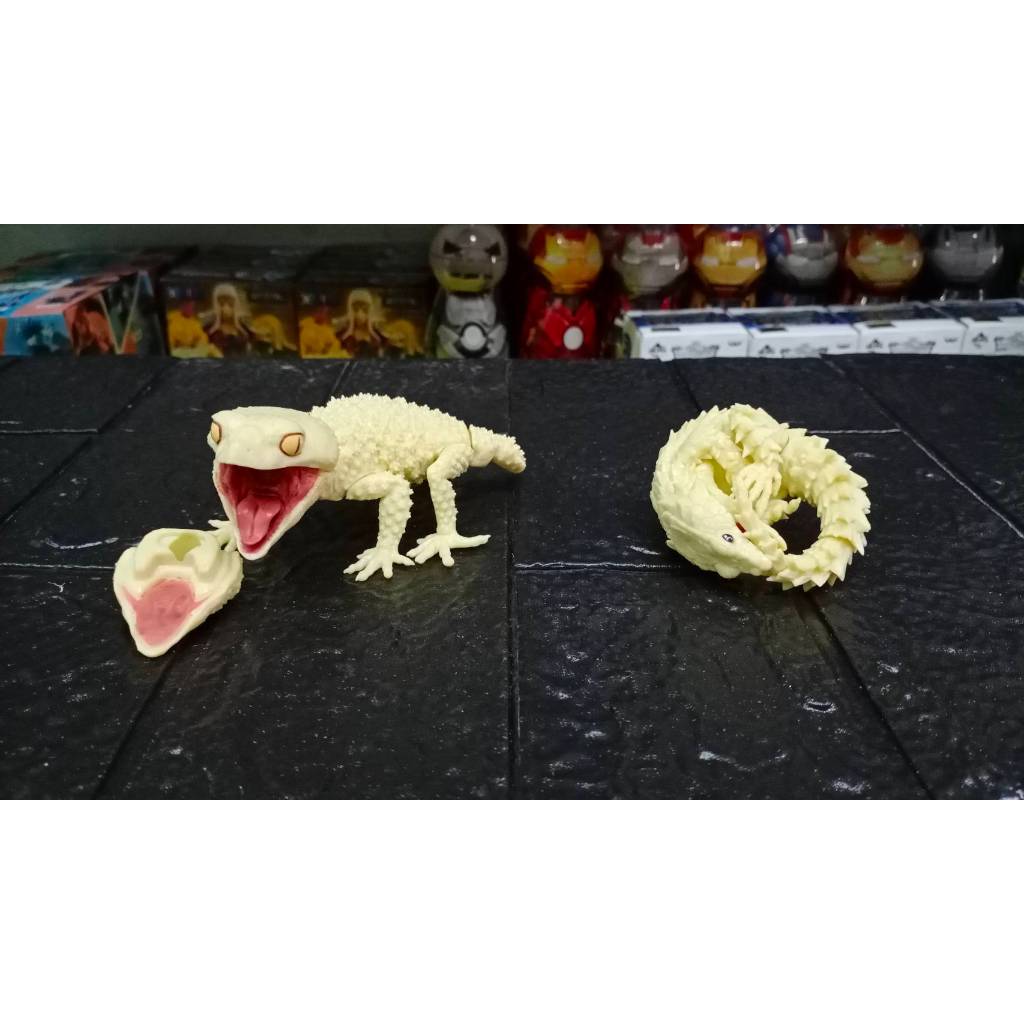Rough Knob-Tailed Gecko & Armadillo Lizard กาชาปอง 1/1 งานแท้ มือสอง ...