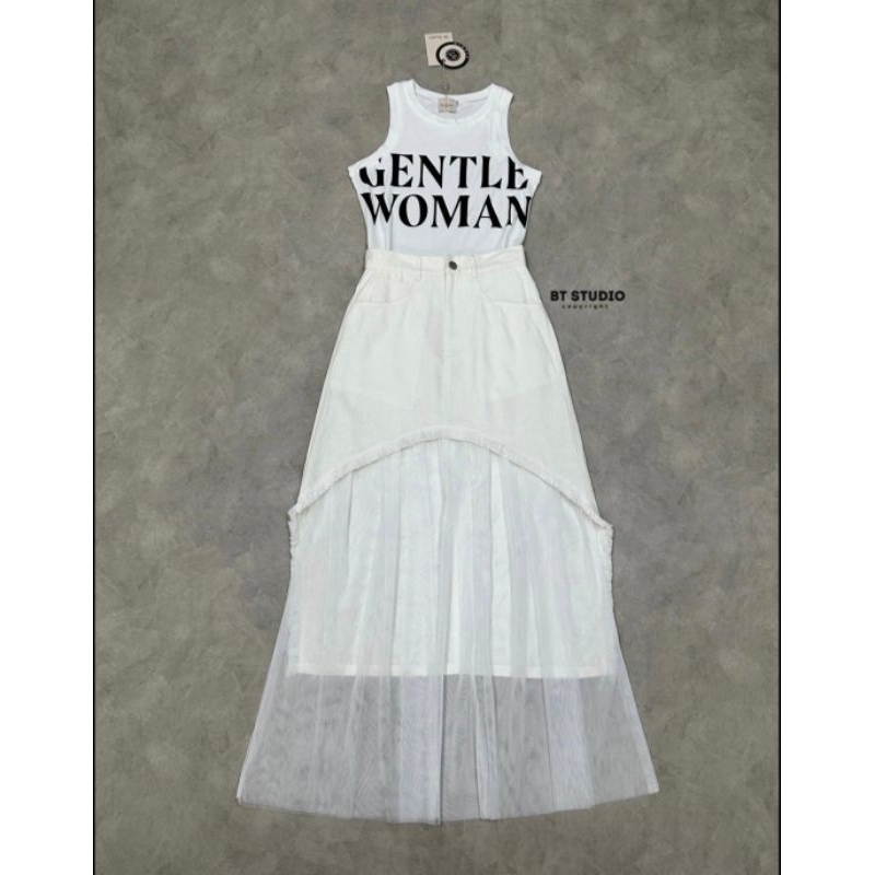 ชุด Set เสื้อ+กระโปรง SizeL 36/30/38 งานป้ายตามรูป เคยลองไม่เคยใส่ ...