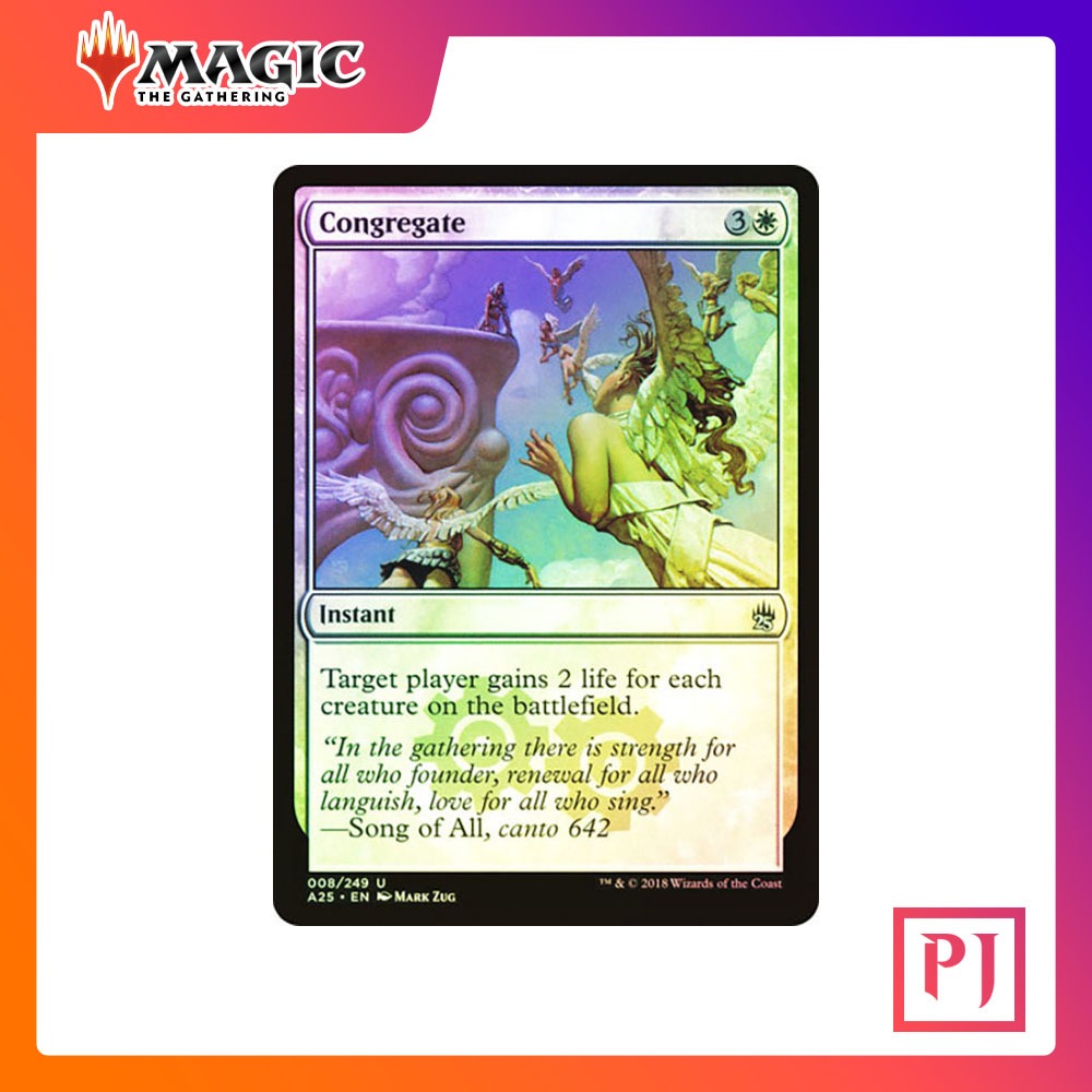 [MTG] Congregate [A25] [WHITE] [UNCOM] [FOIL] [ENG] (การ์ดเมจิค / Magic ...