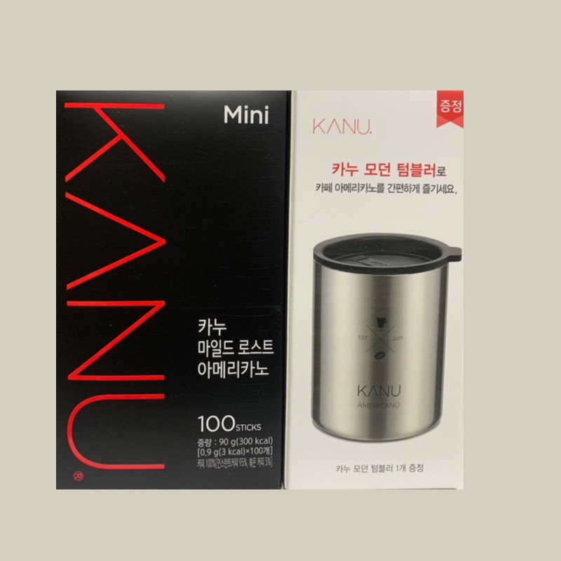 กาแฟเกาหลี Maxim KANU Mini Americano Limited edition 100 Stick + Free ...