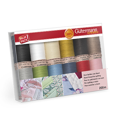 Gutermann ชุดด้ายเย็บผ้า งานควิลท์ 12 หลอด / 200เมตร Sewing thread set ...