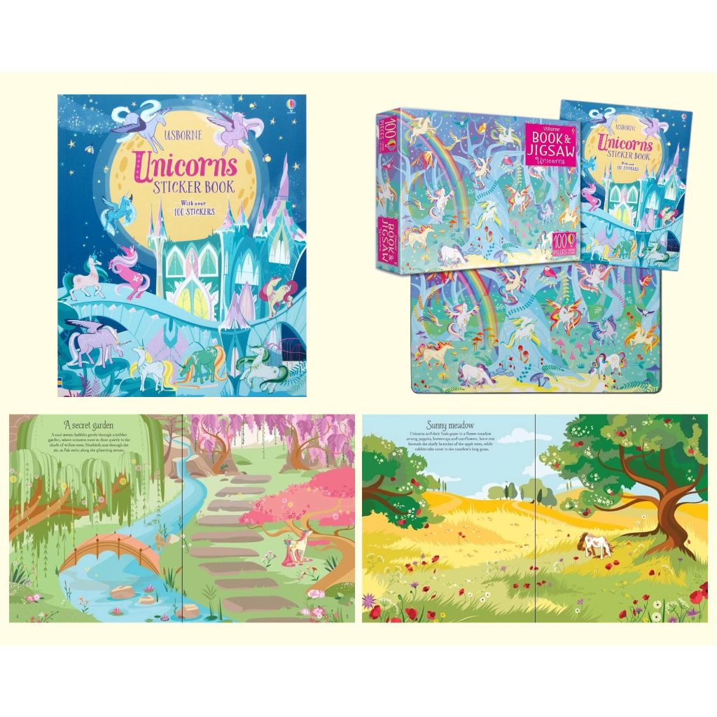 Usborne Book and Jigsaw 100, 200, 300 ชิ้น หนังสือเด็ก & จิ๊กซอว์ ภาษา ...