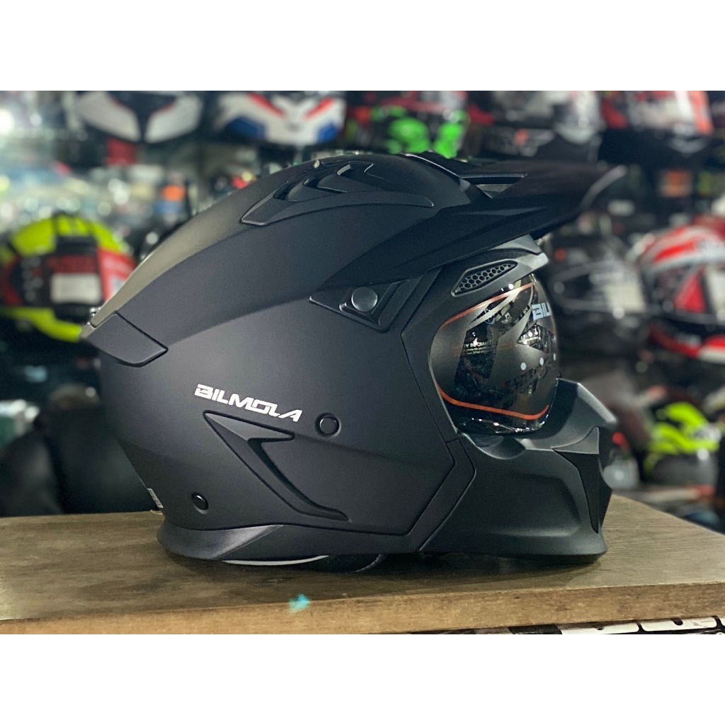 หมวกกันน็อค Bilmola Spiker รุ่นใหม่ล่าสุด มีแว่นกันแดดในตัว ถอดคางได้ ...