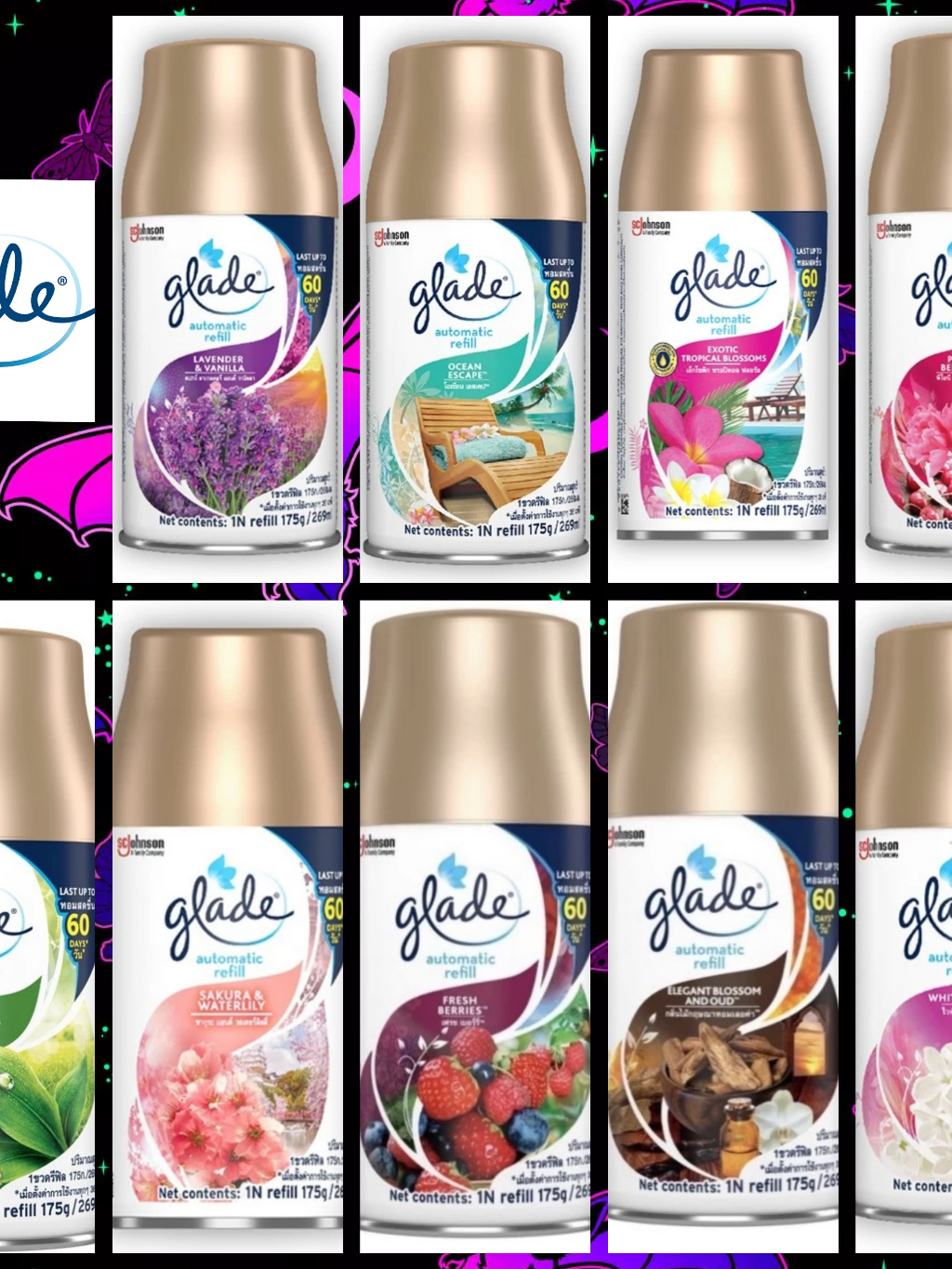 (พร้อมส่ง 10 กลิ่น) Glade automatic spray refill เกลด (รีฟิล)ชนิดเติม ขนาด 252 มล. | Shopee Thailand