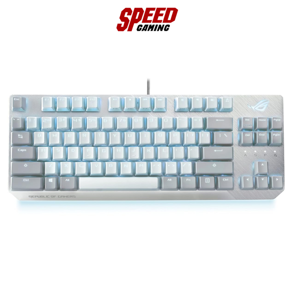 ASUS ROG STRIX SCOPE NX TKL MOONLIGHT WHITE MECHANICAL RGB BLUE SWITH ...