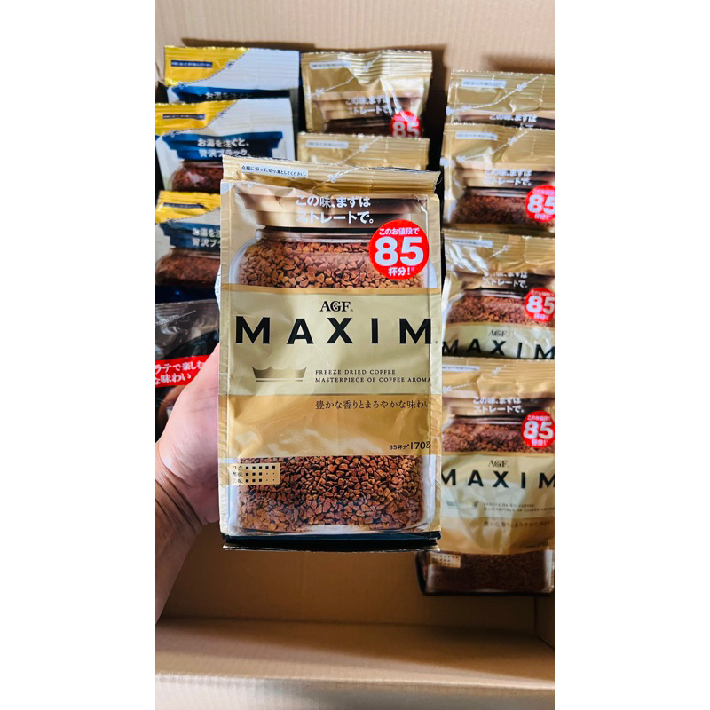 กาแฟMaximสีทอง 85แก้ว รุ่นใหม่ 170 กรัม exp.1/2025 Made in Japan หอม ...